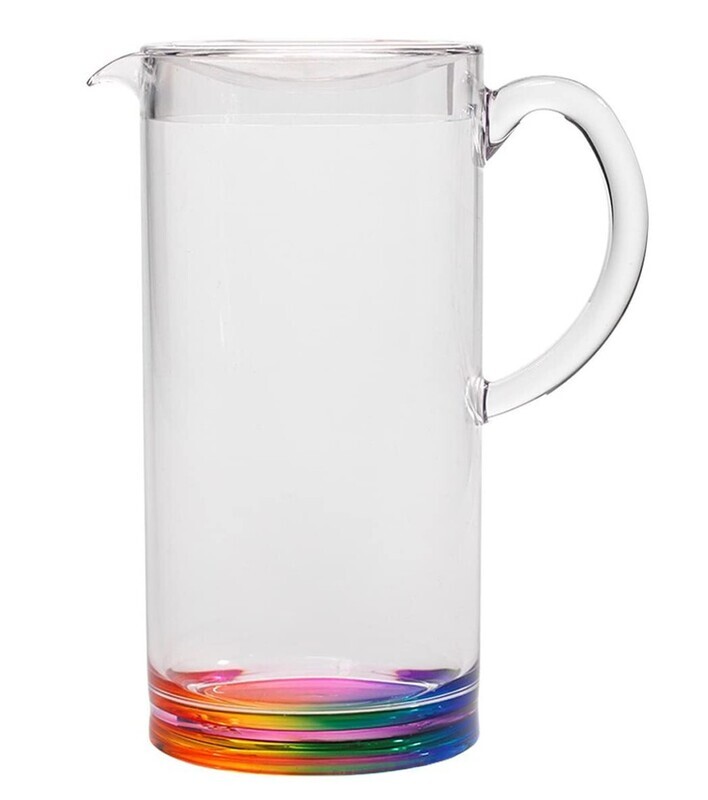 Acrylic Pitcher Rainbow 1.6qt