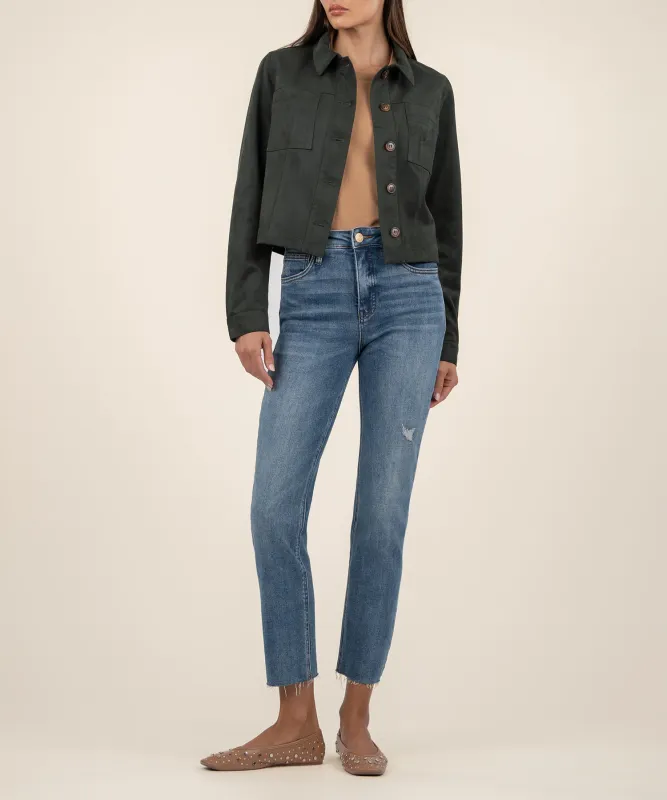 MATILDA - CROP TRUCKER JACKET W/ PATCH POCKETS