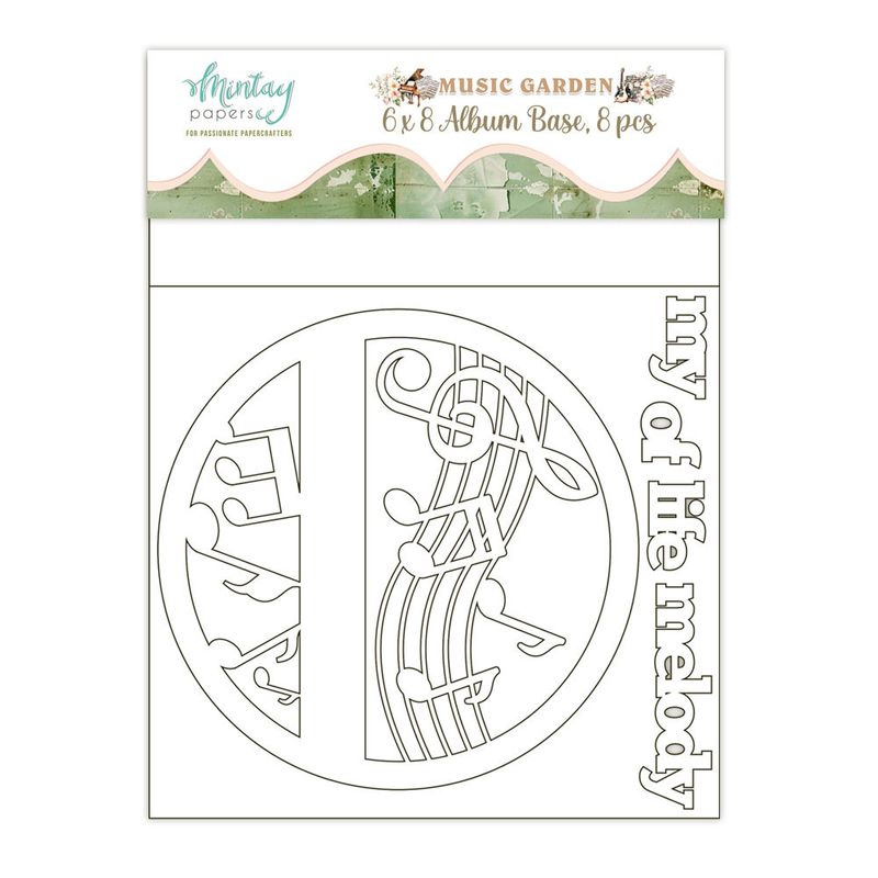 6x8 Chipboard Album - Music Garden Collection