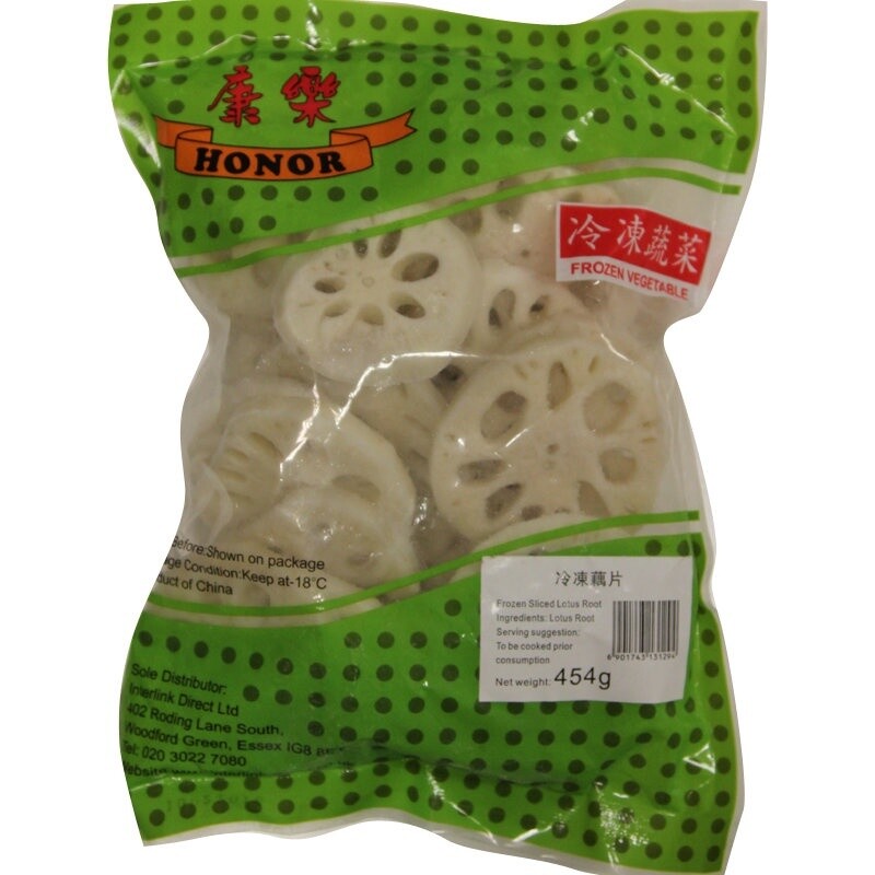 Honor Frozen Sliced Lotus Root 康樂藕片 454g