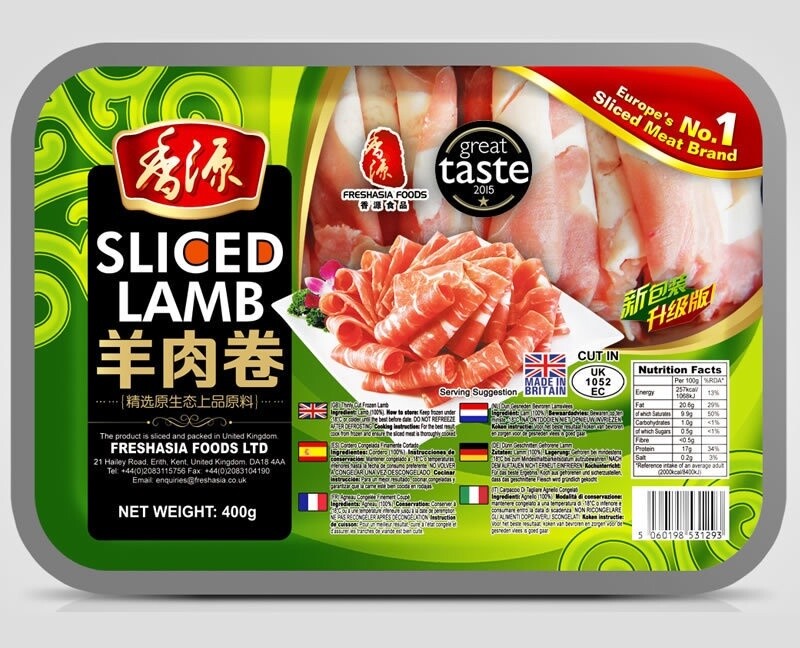 Fresh Asia Lamb Slices 400g