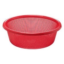 Plastic Round Colander 珠塑塑料圓篩紅色 (275mm x 95mm)