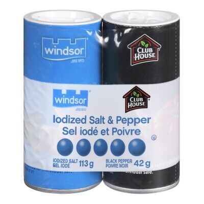 SEL WINDSOR Sel iodé et poivre noir, Club House 155 g