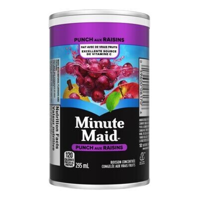 MINUTE MAID Punch aux raisins concentré surgelé 295 mL