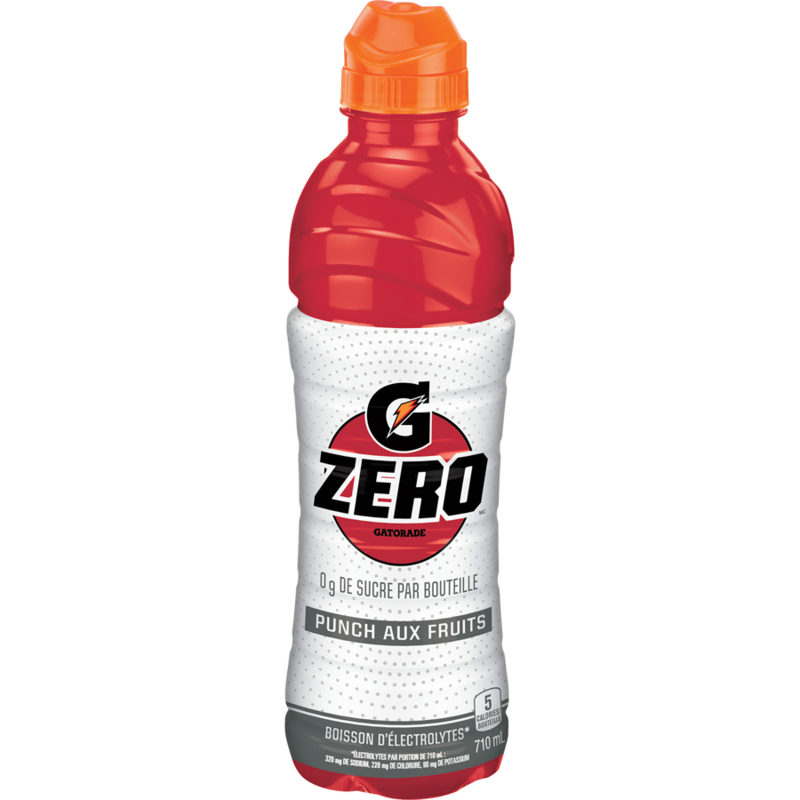 GATORADE Boisson désaltérante G zero punch aux fruits 710 ml
