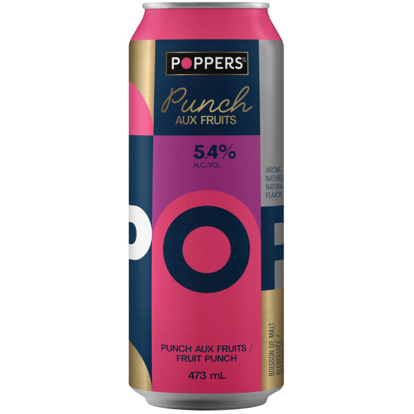 POPPERS BOISSON ALCOOLISEE PUNCH FRUITS 473 ML
