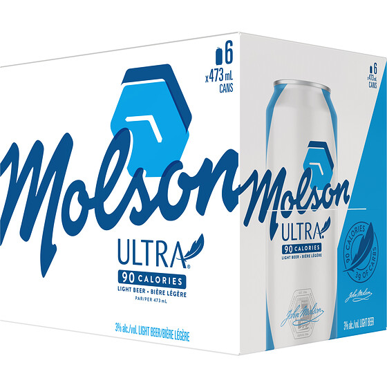 MOLSON ULTRA 6 CANETTES 473 ML