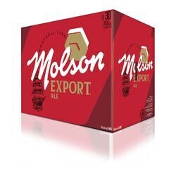 MOLSON EXPORT 30 CANETTES 355 ML