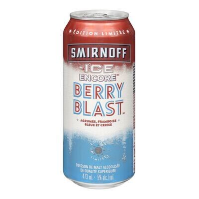 SMIRNOFF ICE Boisson de malt alcoolisée aux baies, Encore 473 mL