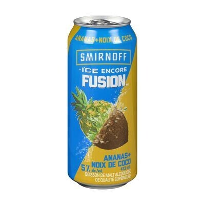 SMIRNOFF ICE Boisson de malt alcoolisée à l'ananas et noix de coco ...