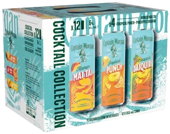Captain Morgan Mixed Pack 12x355mL Can