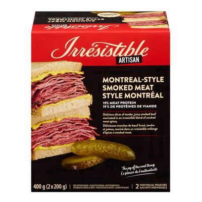 IRRESISTIBLES ARTISAN SMOKE MEAT STYLE MONTREAL 400GR