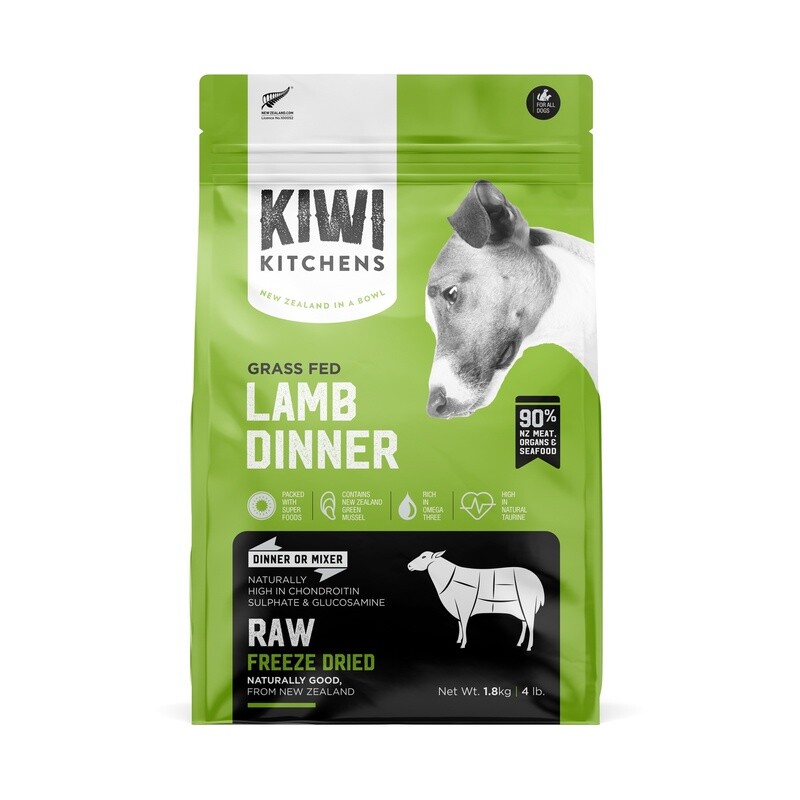 Kiwi Kitchens Freeze Dried Lamb Dinner 1.8Kg