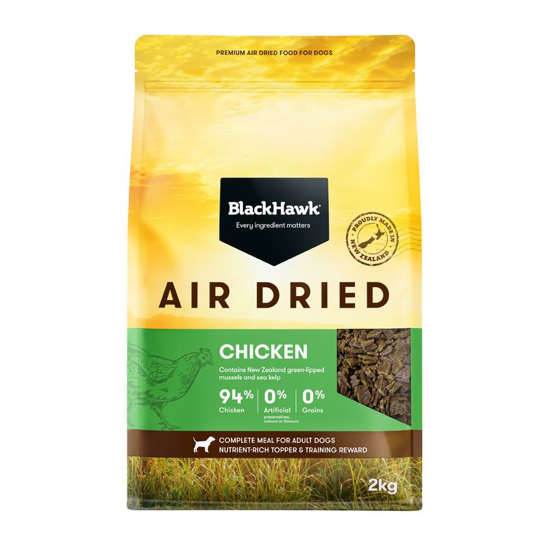 Black Hawk Air Dried Chicken Dog Food 2kg