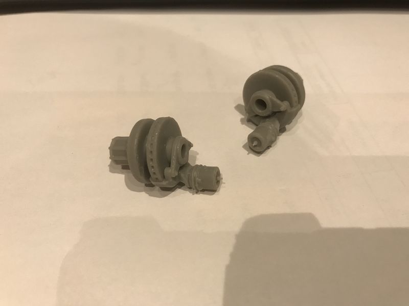 DAF XF drive axle hub with brake rotor and caliper