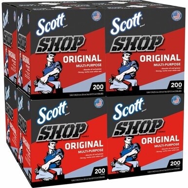 Scott Original Shop Towels - For Window, Garage - 12" Length x 9" Width ...
