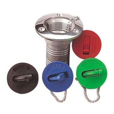 Inspection ports, deck pipes and deck fills