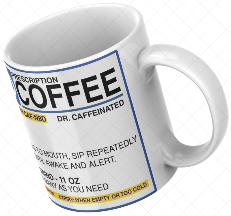 15 oz coffee prescription cup