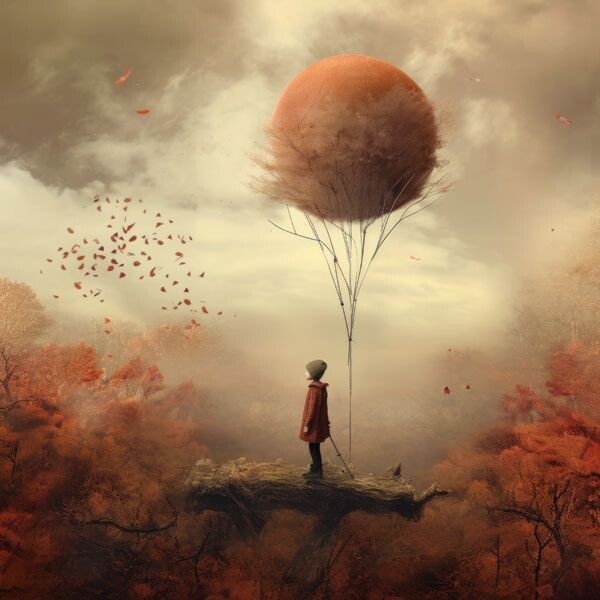 Square Fall #20 - A4 Faux Leather Panel