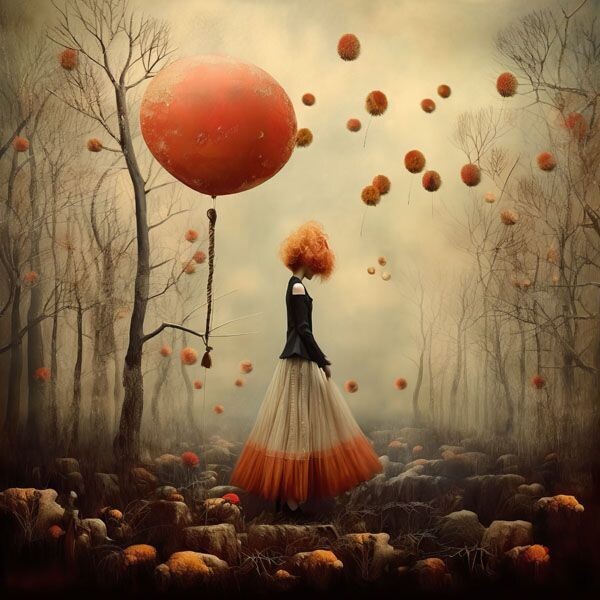 Square Fall #5 - A4 Faux Leather Panel