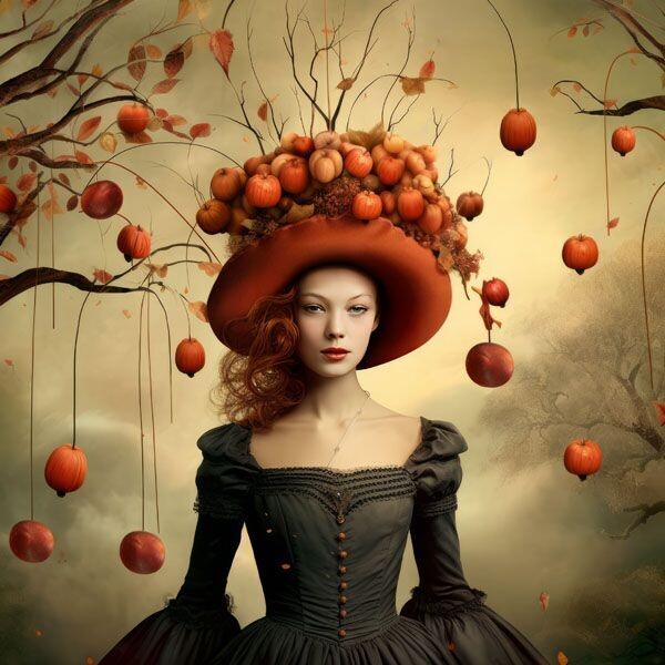 Square Fall #7 - A4 Faux Leather Panel