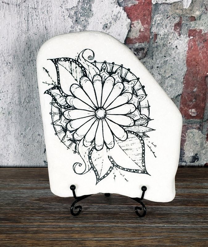 DIY engraved Santorini stones