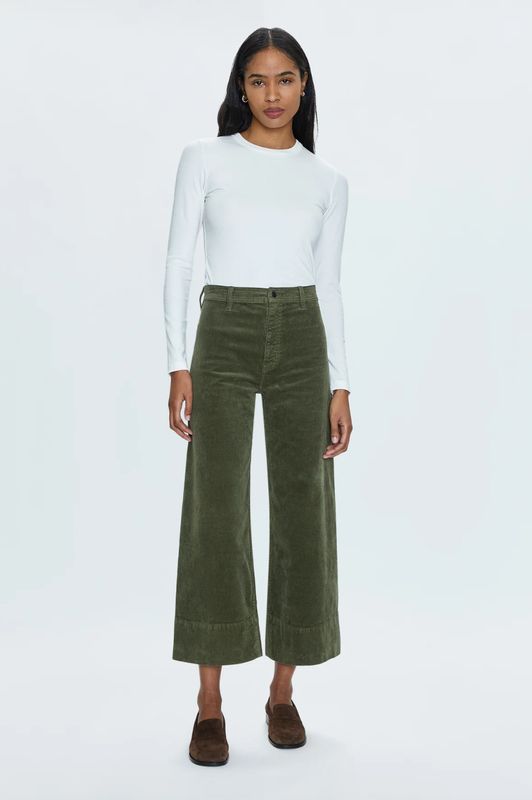 Pistola Penny Crop Cord in Martini