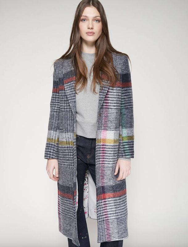Vilagallo Plaid Coat