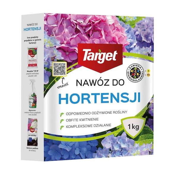 Nawóz do Hortensji z Mikroelementami Target 1kg – bujne kwitnienie