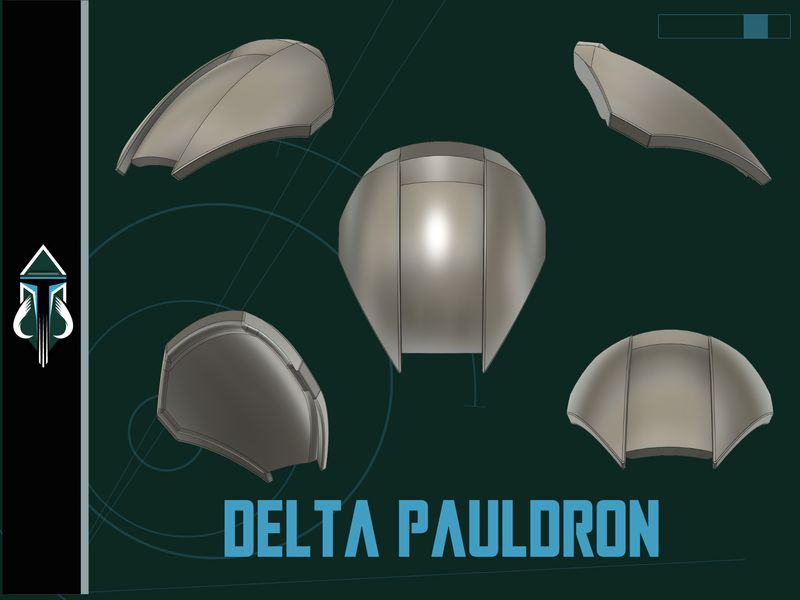 Mandalorian "Delta" Shoulder Pauldron