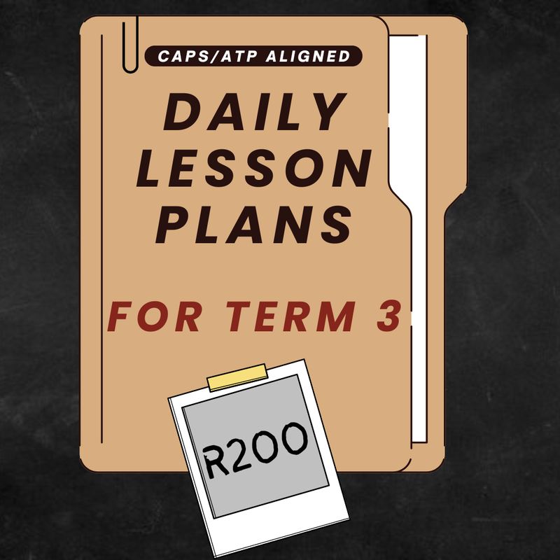 TERM 3 LESSON PLANS