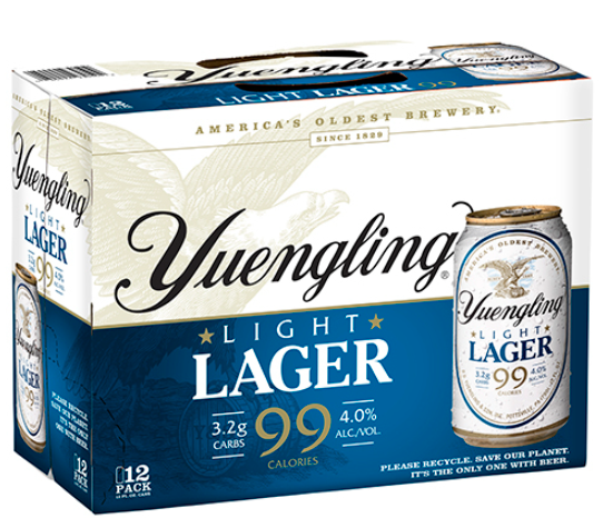 Yuengling Light Lager 12pk 12oz Cans