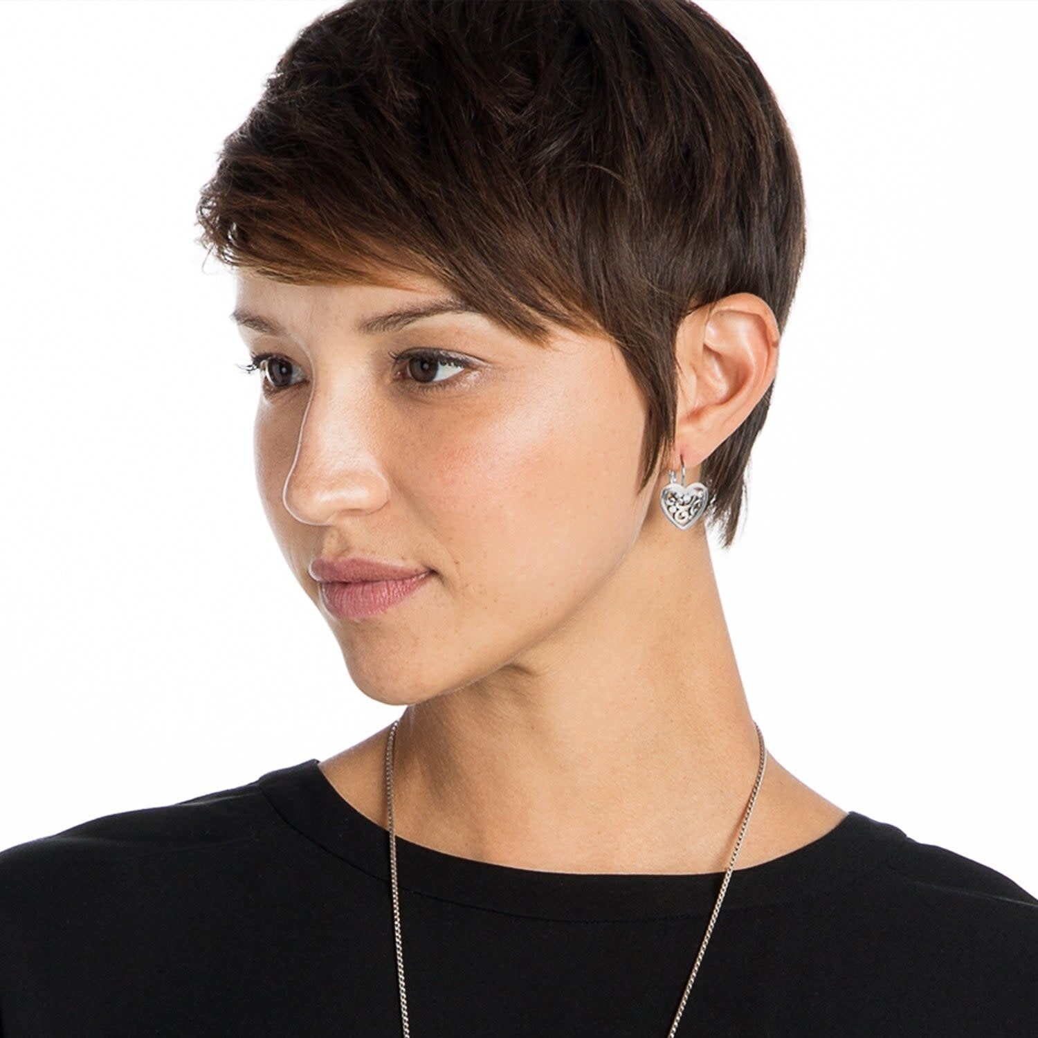 Brighton Contempo Heart Leverback Earrings J19870