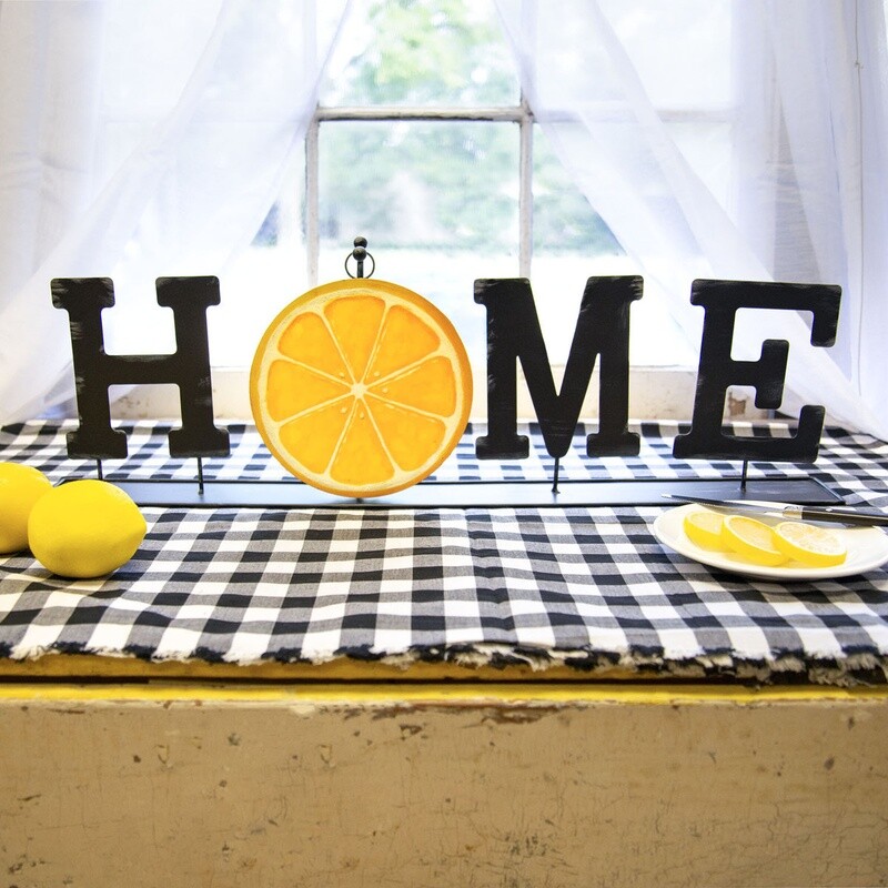 The Round Top Collection "Home" Table Display Piece