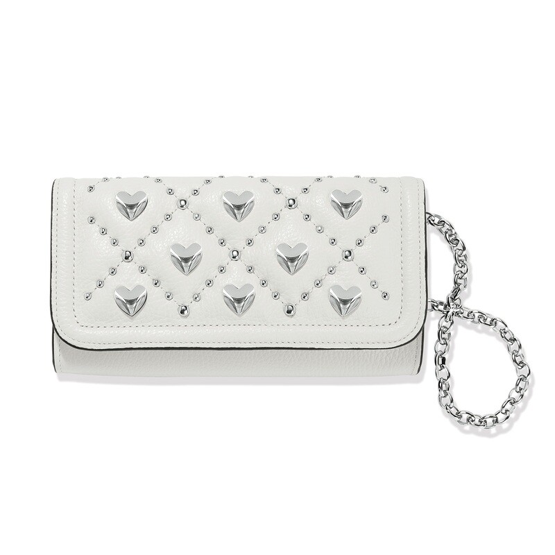 Brighton Brave Heart Large Wallet-Optic White-T35782