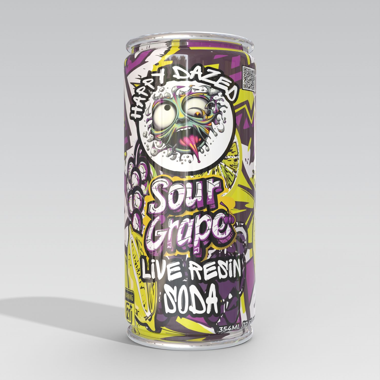 d9THC Live Resin 25mg Can Sour Grapes