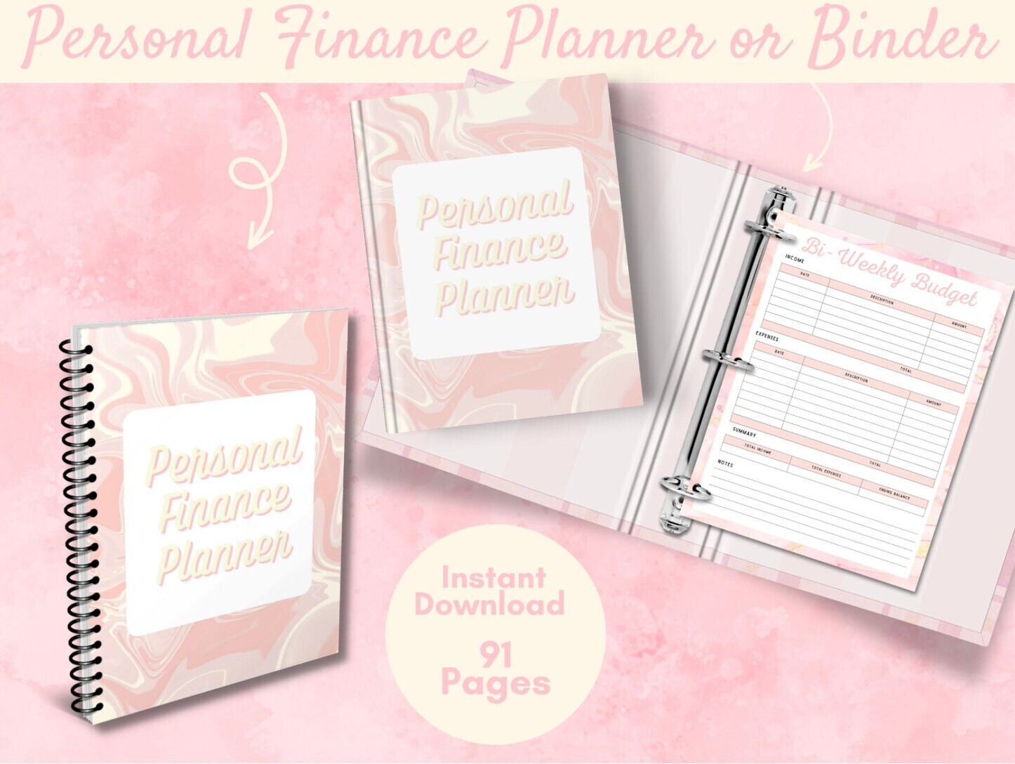 Personal Finance Planner. Monthly Budget Planner and Expense Tracker ...