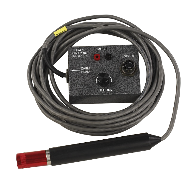 Winch simulator with encoder simulation & wireline breakout