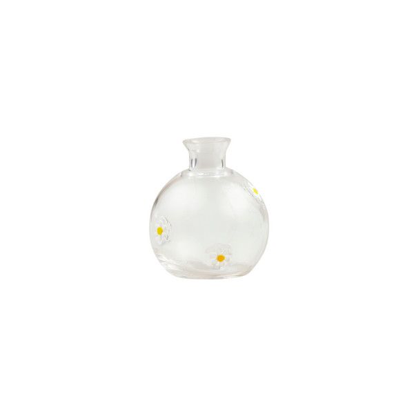 Daisy Glass Inlay Vase
