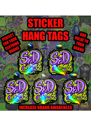 Sticker Hang Tags