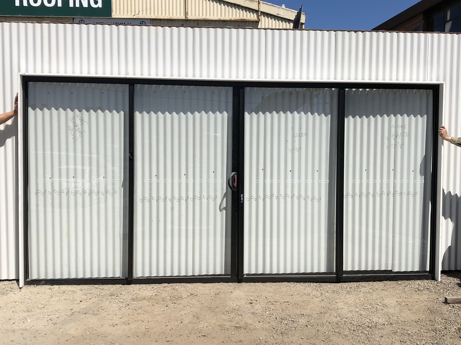 ORDER IN 2143D 2100H X 4304W DG FACTORY FSSF SLIDING DOOR DOUBLE GLAZED (D)