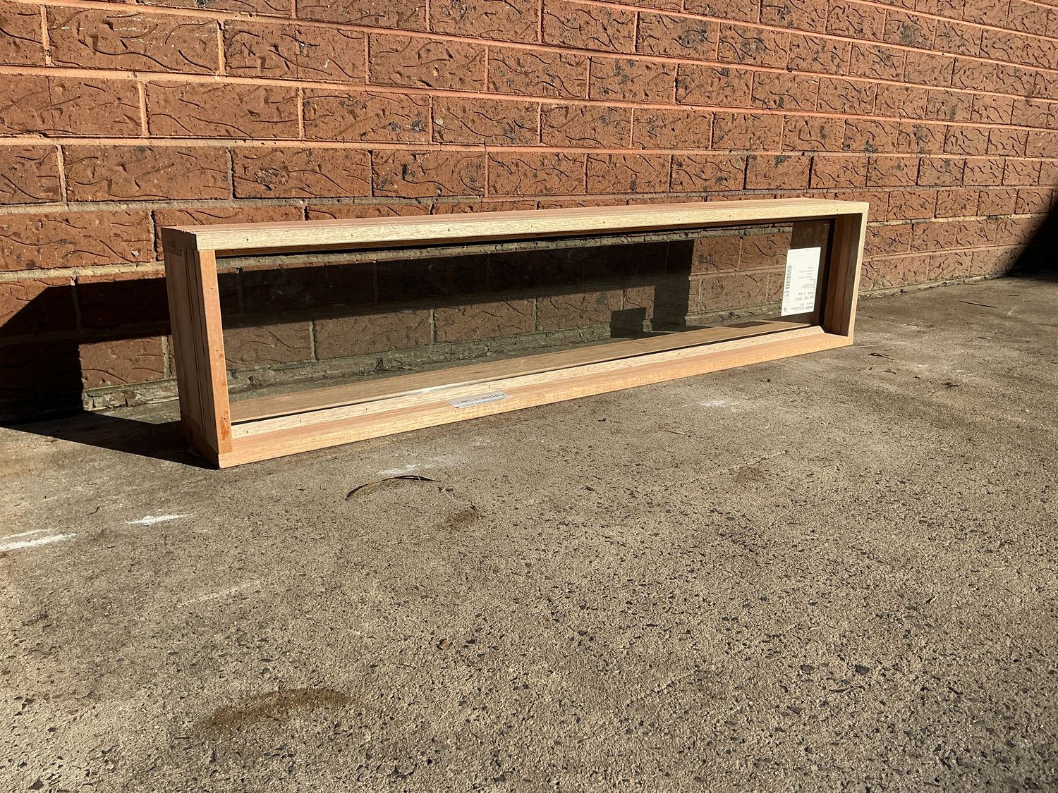 0313 290H X 1303W TIMBER MERANTI FIXED WINDOW F *DOUBLE GLAZED* - AD052525