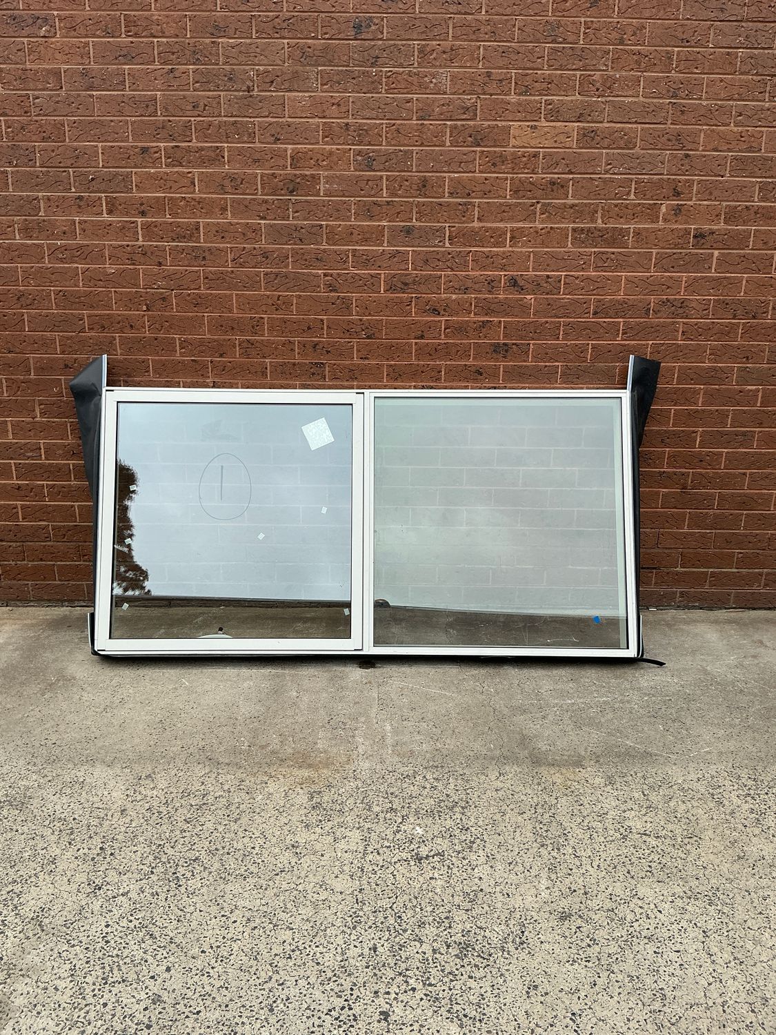1021 1029H X 2050W ALUMINIUM AWNING WINDOW AF TEXTURA SURFMIST DOUBLE ...