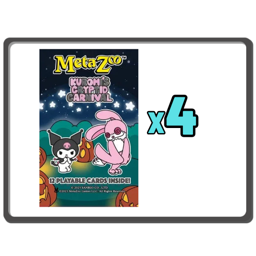 (4) MetaZoo Kuromi's Cryptid Carnival Packs NO BULK