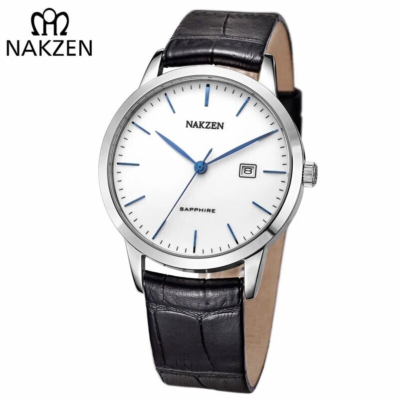 NAKZEN Top Brand Mens Quartz watch Waterproof Luminous Sapphire Crystal ...