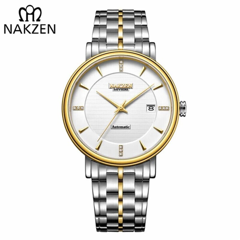 NAKZEN Men Business Wristwatch Brand Luxury Diamond Automatic ...