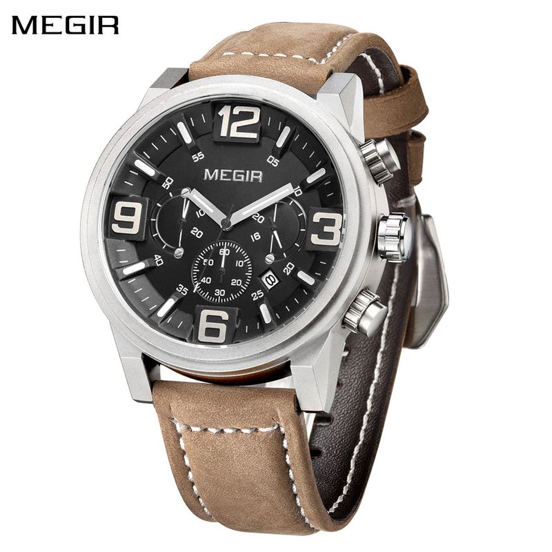 MEGIR Luxury Men's Watch Fashion Simple Casual Sports Watches for Mens ...