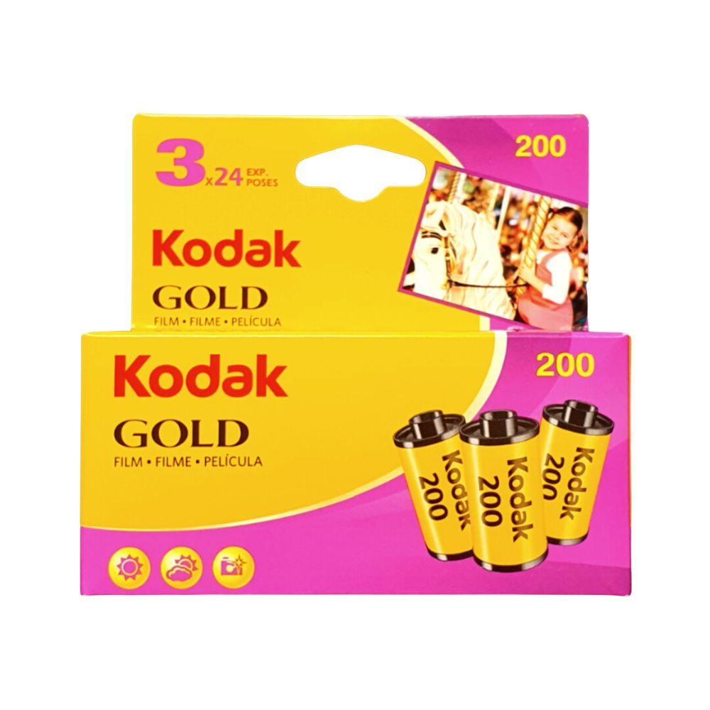 Kodak Gold 200 24exp 35mm Film - Triple Pack