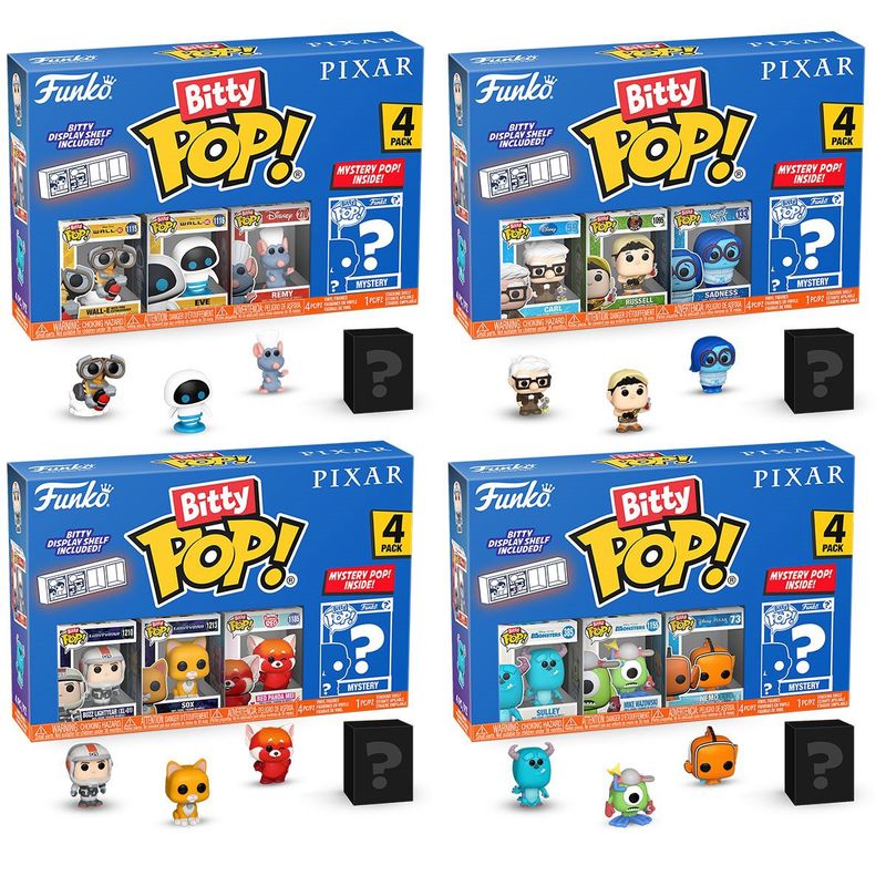 Pixar Bitty Pop! Mini-Figure 4-Pack