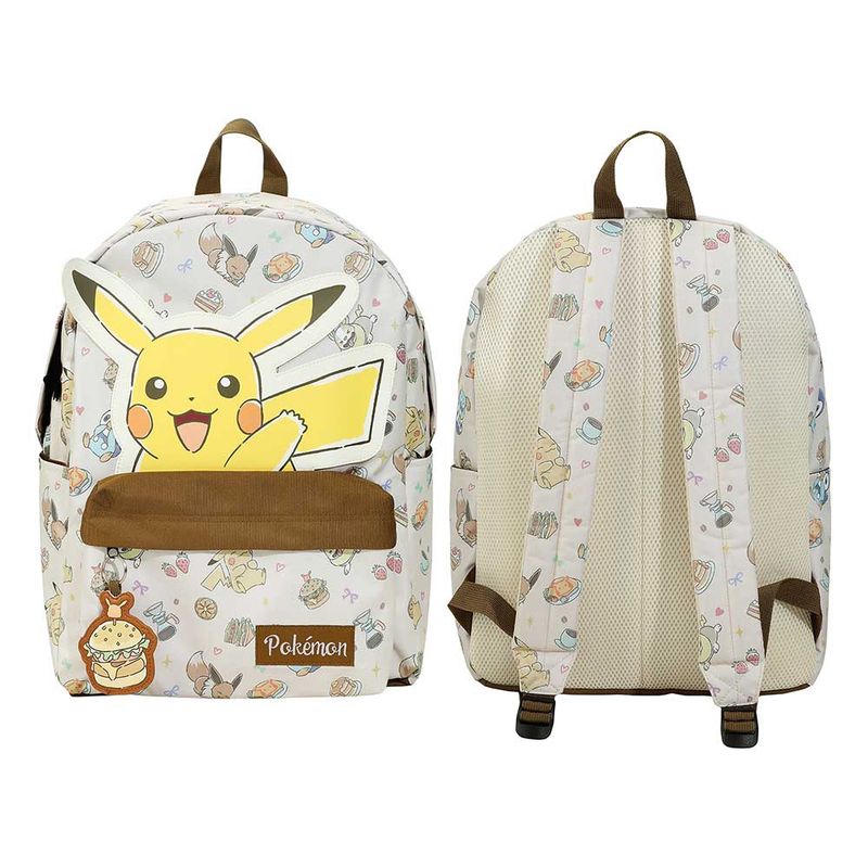 Pokemon Pikachu Eevee Piplup and Yamper Characters AOP Backpack